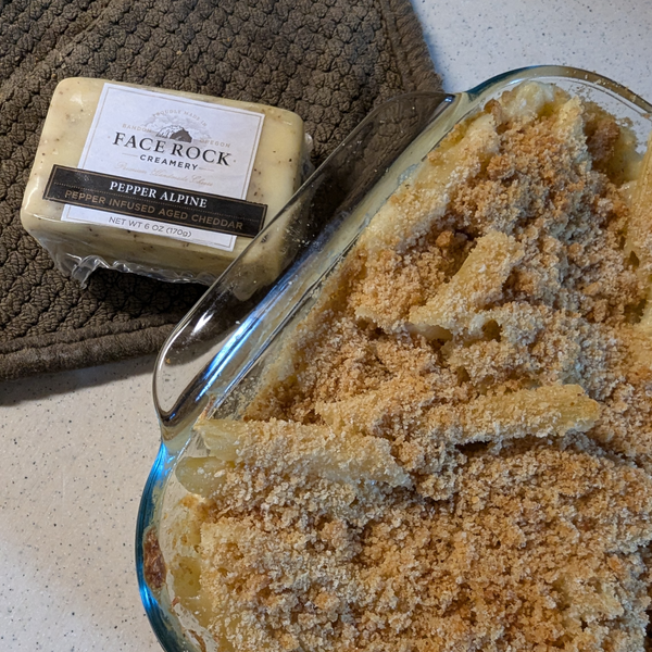Pepper Alpine Cheddar Mac and Cheese | Face Rock Creamery