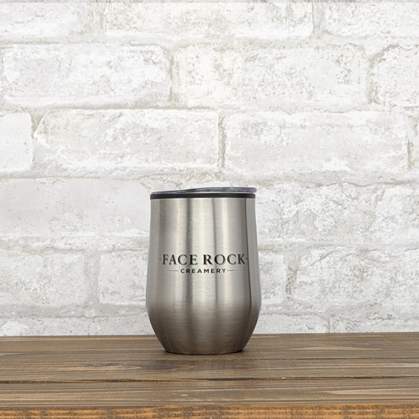 Face Rock Wine Tumbler Stainless 12oz | Face Rock Creamery